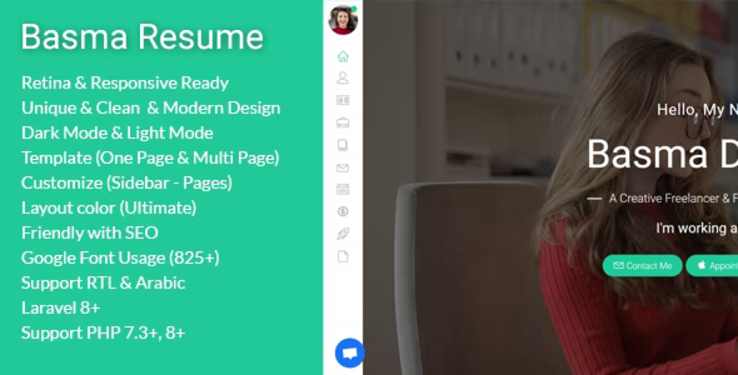 Basma - Resume CV CMS PHP Script – Bliter GPL