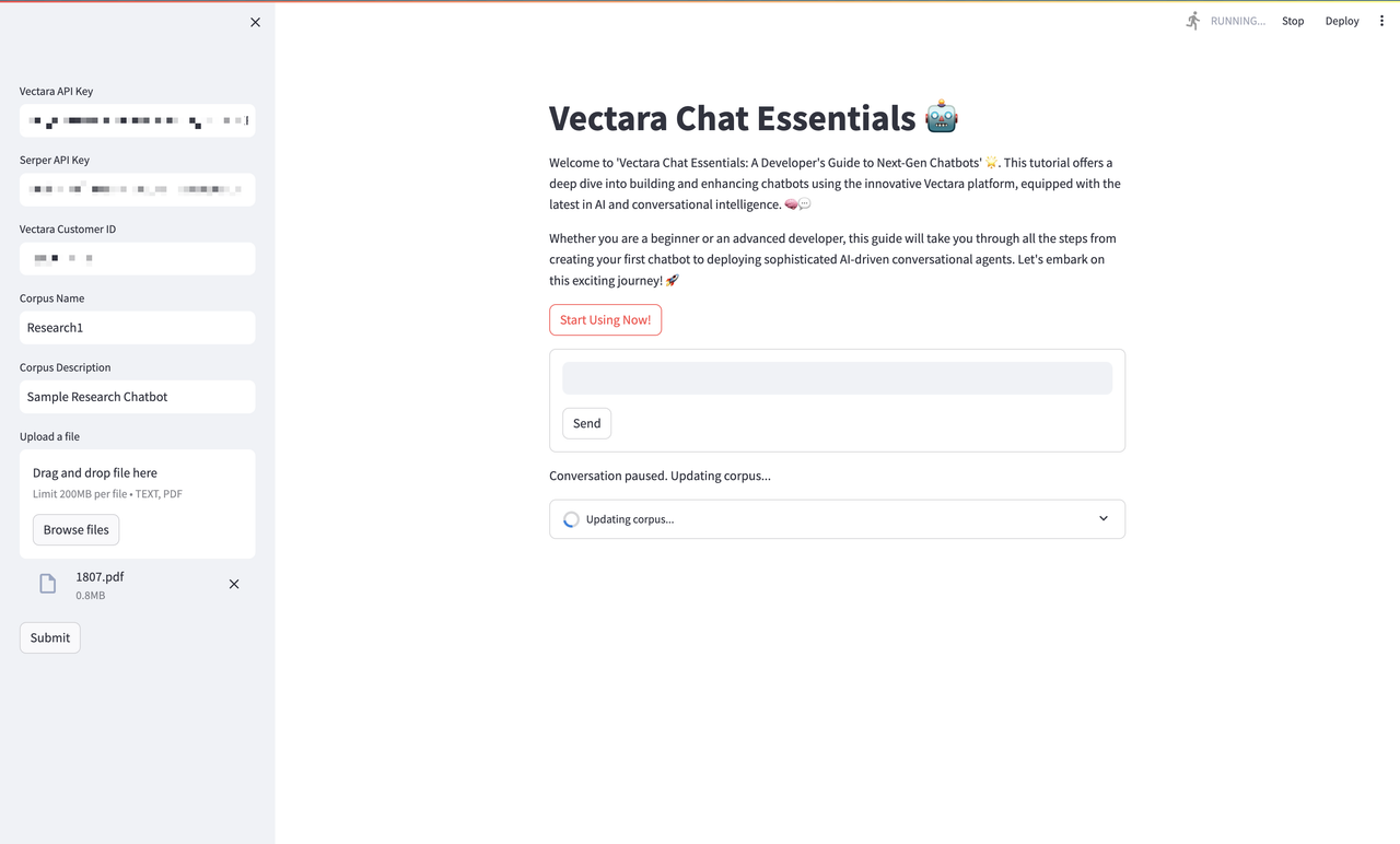 Vectara Chat Essentials: Harness AI for Next-Gen Hackathon Chatbots tutorial