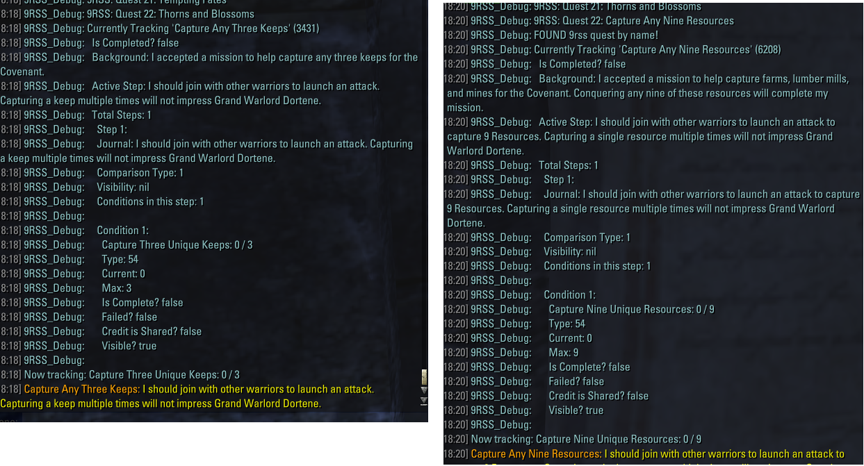 Nine Resourcez - Track 3 keeps and 9 resources quests : PvP : Elder ...