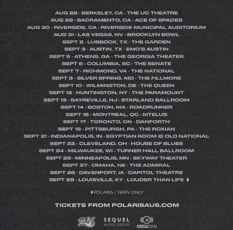 Polaris Announces Us Tour With Blessthefall Thousand Below And Nerv