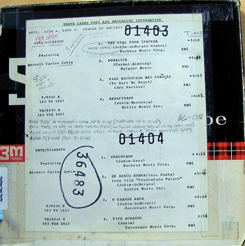 Impex 1STEP vinyl release of “Getz/Gilberto” | Steve Hoffman Music Forums