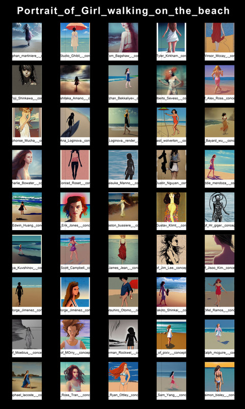 Portrait of Girl walking on the beach — Postimages