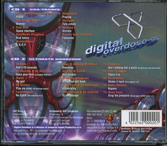16/04/2023 - Various – Digital Overdose - 95 (CD, Compilation, Mixed CD, Compilation)(ID&T ...