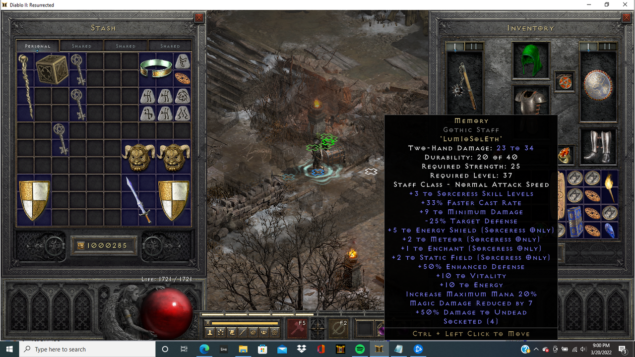 +8 Es +4 Enchant Memory Staff - Topic - d2jsp