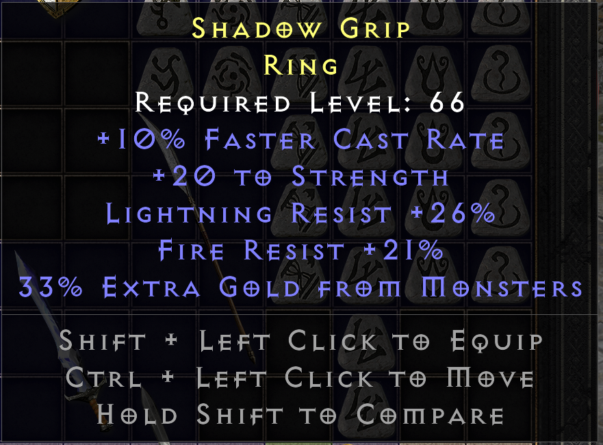 Fcr And Attack Rating Rings - Topic - d2jsp