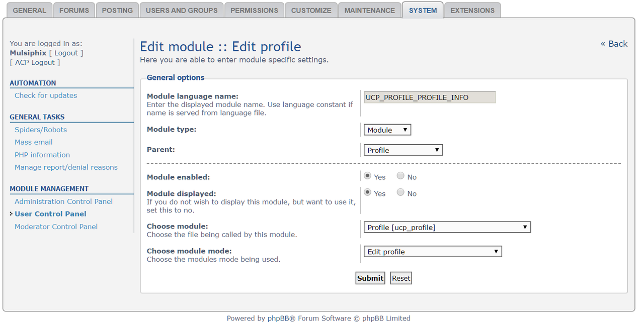 acp edit profile module — Postimages