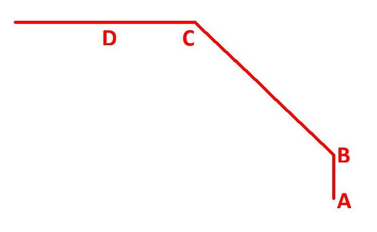 Rolling 45 degree elbows for elevation offset