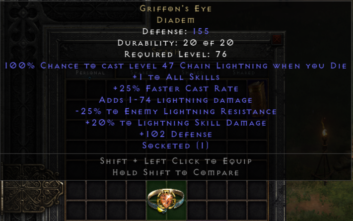 Perfect Griffon's Eye With 5/5facet Ft - Topic - d2jsp
