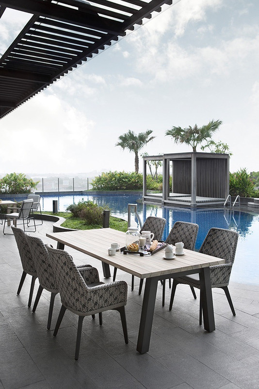 ALPEN RECTANGULAR DINING TABLE TEAK TOP 1 — Postimages