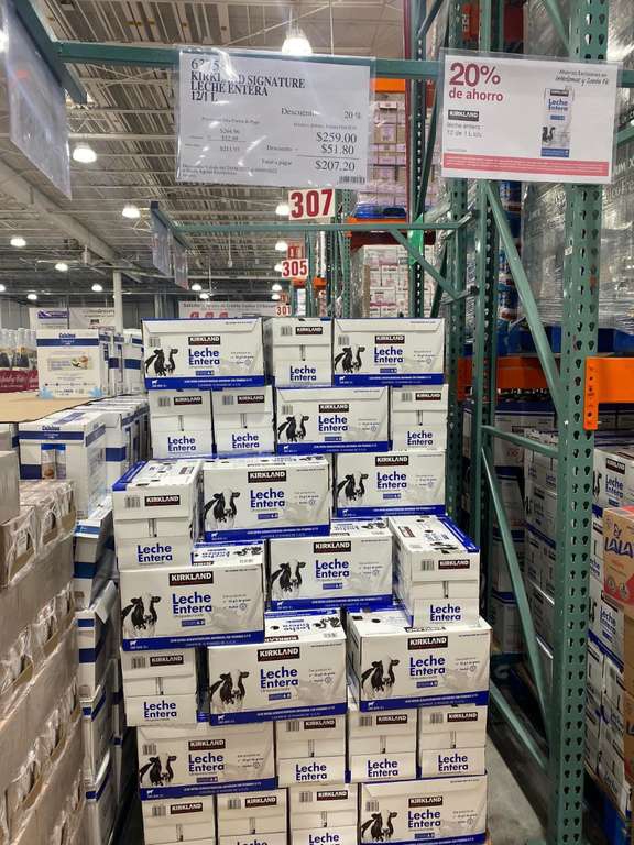 Costco Interlomas: 12 litros de leche entera a excelente precio
