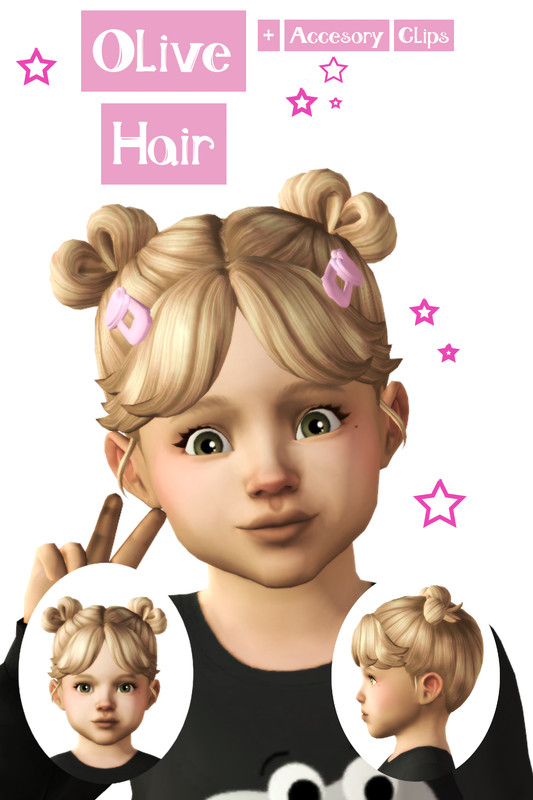 Olive Hair For Toddlers - The Sims 4 Create a Sim - CurseForge