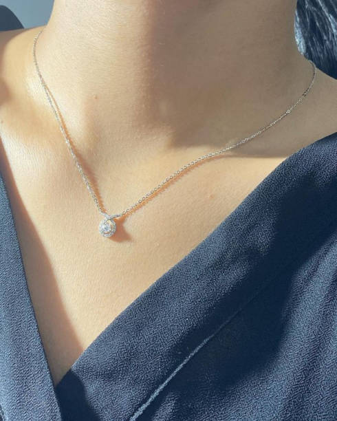 Platinum Bezel Solitaire Necklaces: Diamond Sizes & Chains
