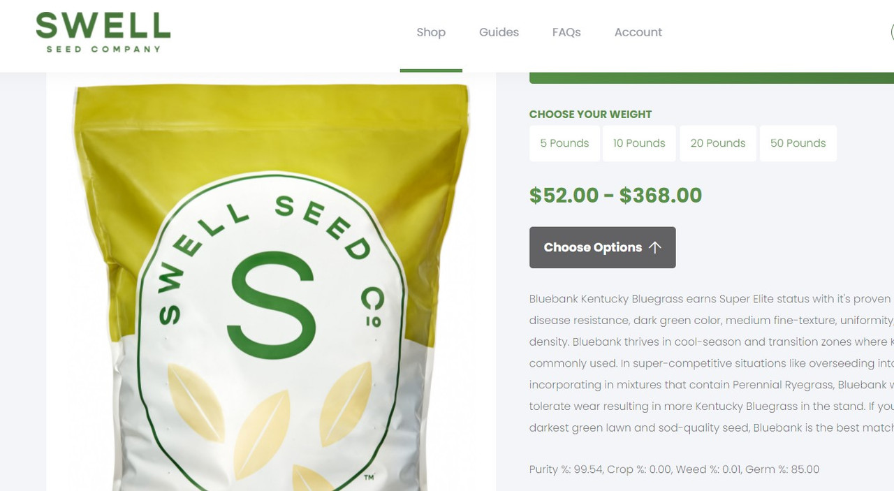 Bluebank, Blue Tag, Landmark Seed Co and Swell Seed co. | Lawn Care Forum