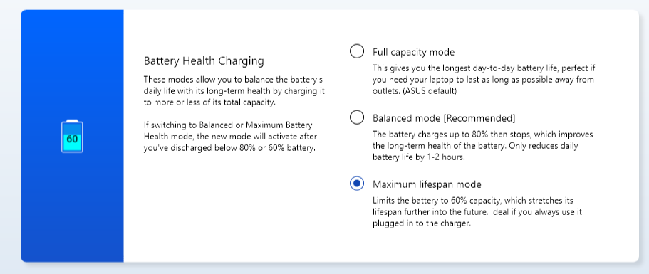 Windows 11 Update Battery Charging Overriding MyAsus Maximum Lifespan ...