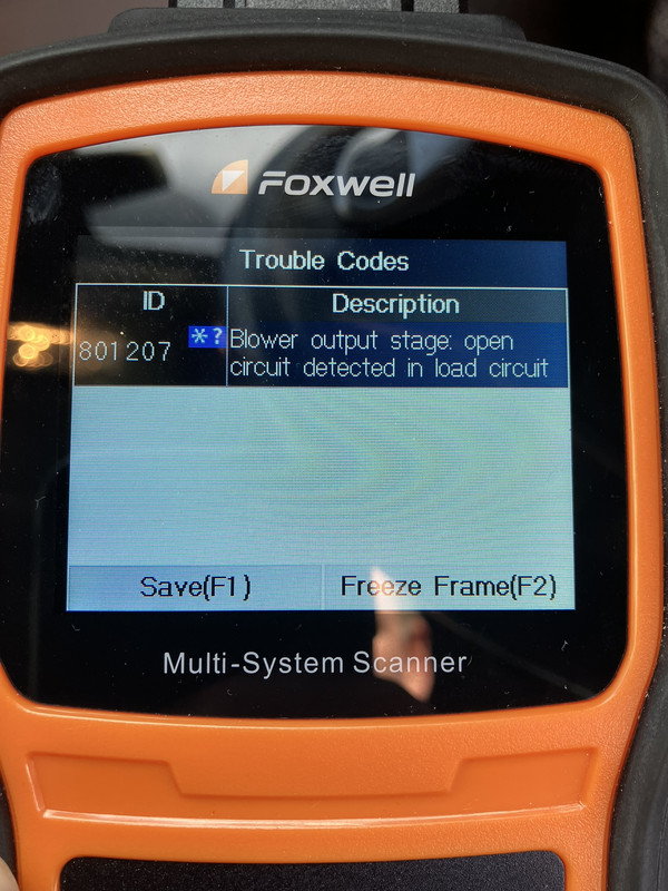 F10 Heater Blower Fault. Fault code 801207 - F10, F11 and F07 Technical ...