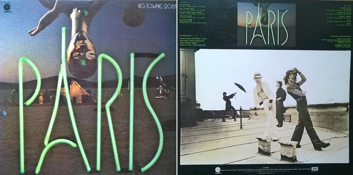 PARIS: BOB WELCH's post-Fleetwood Mac trio band 1975-76 | Steve Hoffman ...