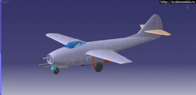 1/48 - Mikoyan-Gurevich MiG-9 "Fargo" by Mars Models - 3D renders ...