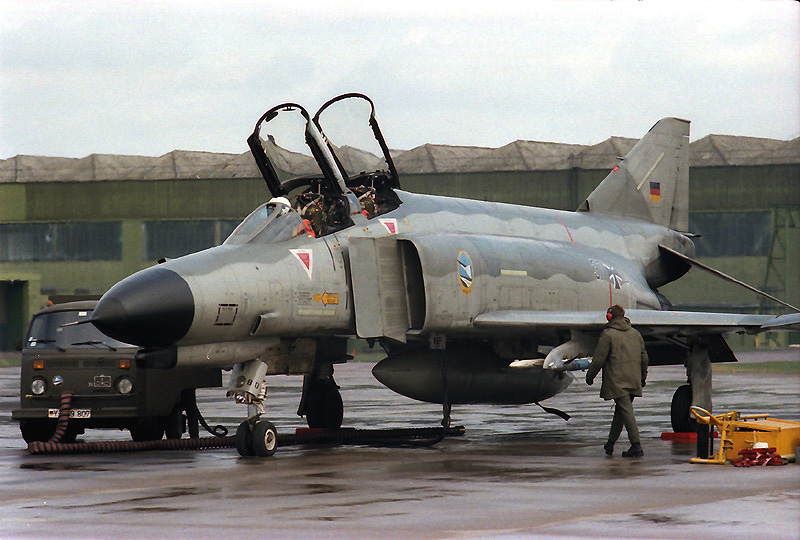 WGAF JG-74 F-4F Phantom exchange 11Sqdn. Binbrook March 1985 ...