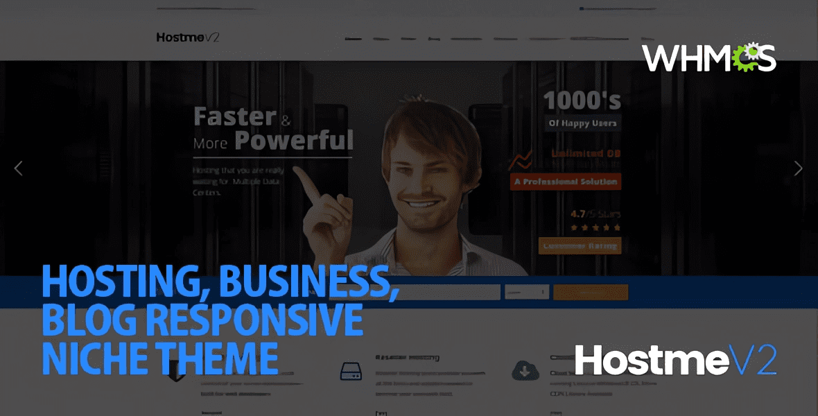 Hostme V2 - Responsive WordPress Theme – Bliter GPL