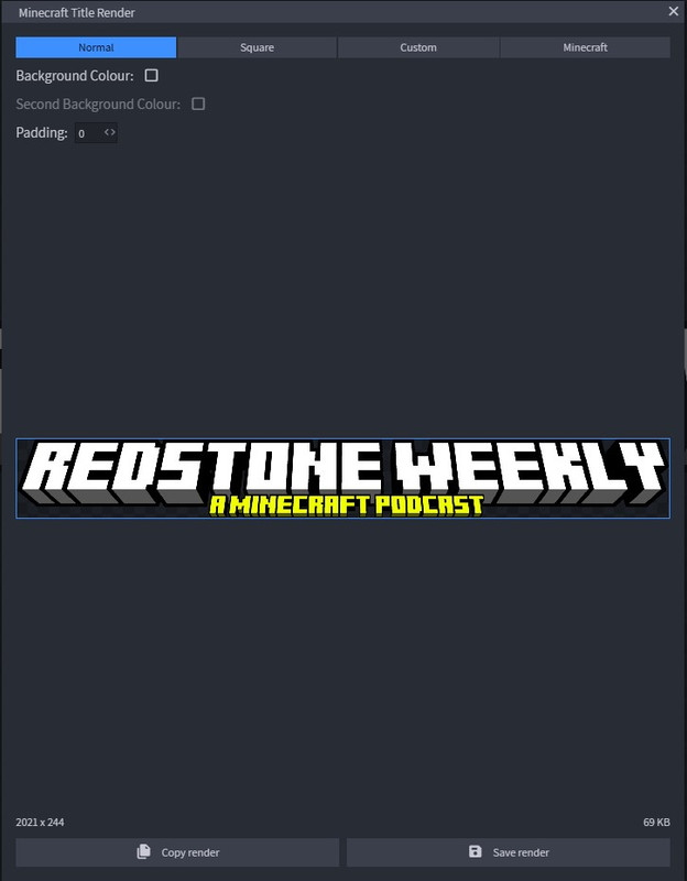 How to generate your very own Minecraft text!