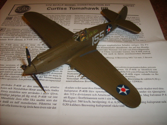 Pearl Harbour P-40B - COMPLETED - Curtiss P-40 STGB - Britmodeller.com