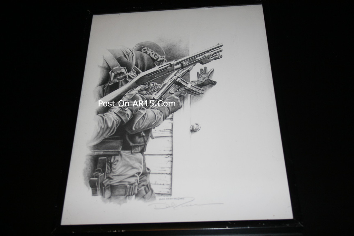 Dick Kramer SWAT Tactical Art Print Set of 4 and "Following The Leader ...