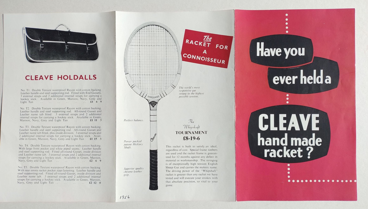 My first Clapshaw & Cleave racket -info sought from any REALLY ancient ...