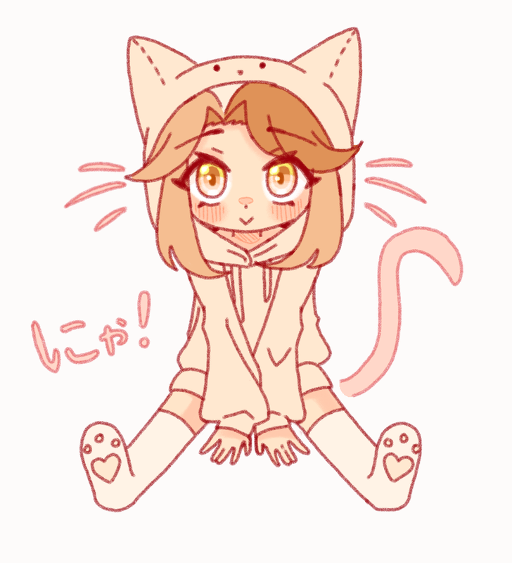 $6 ych cat hoodie chibi ♡ on Toyhouse
