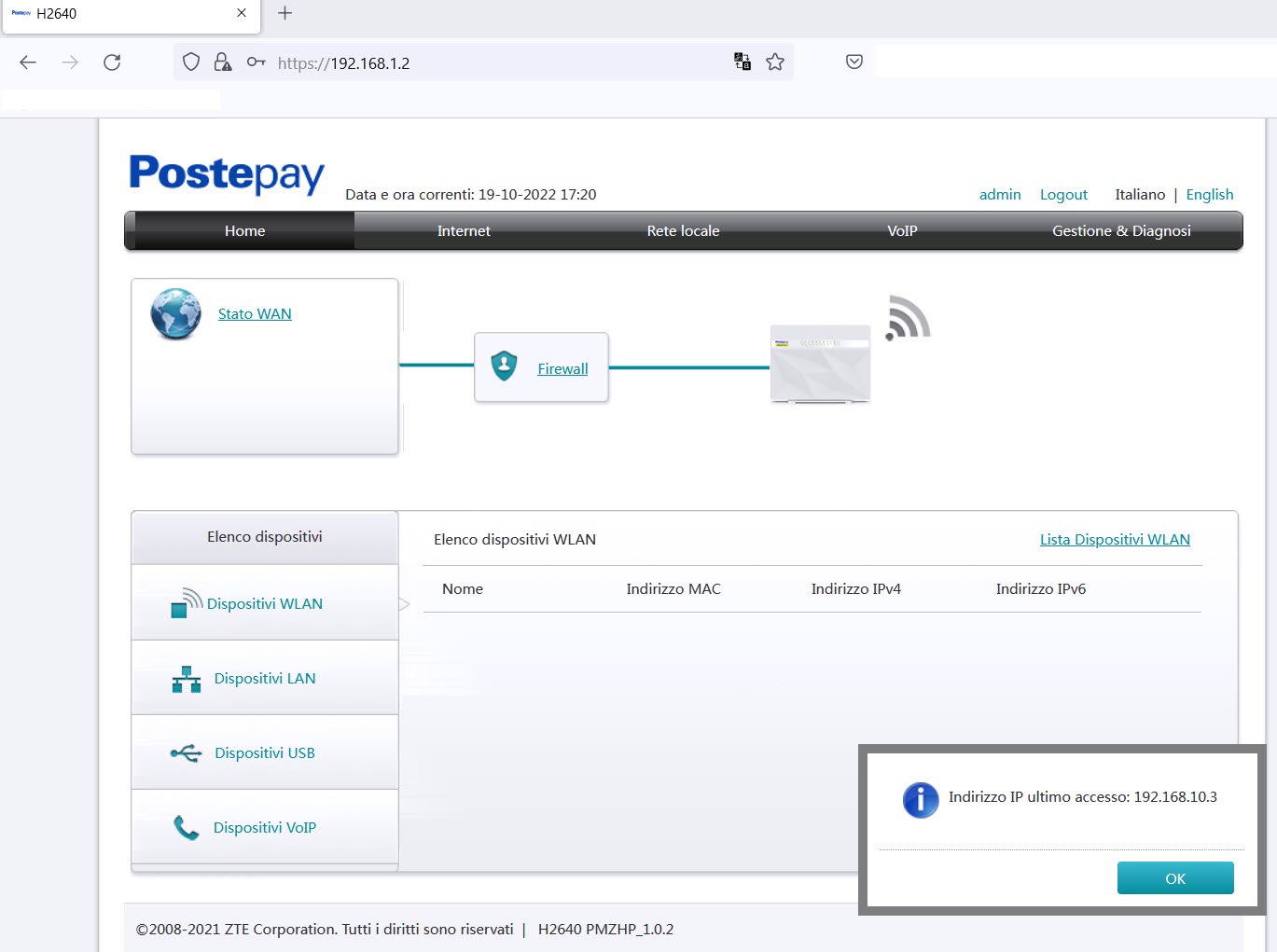 Voip ultimo accesso — Postimages