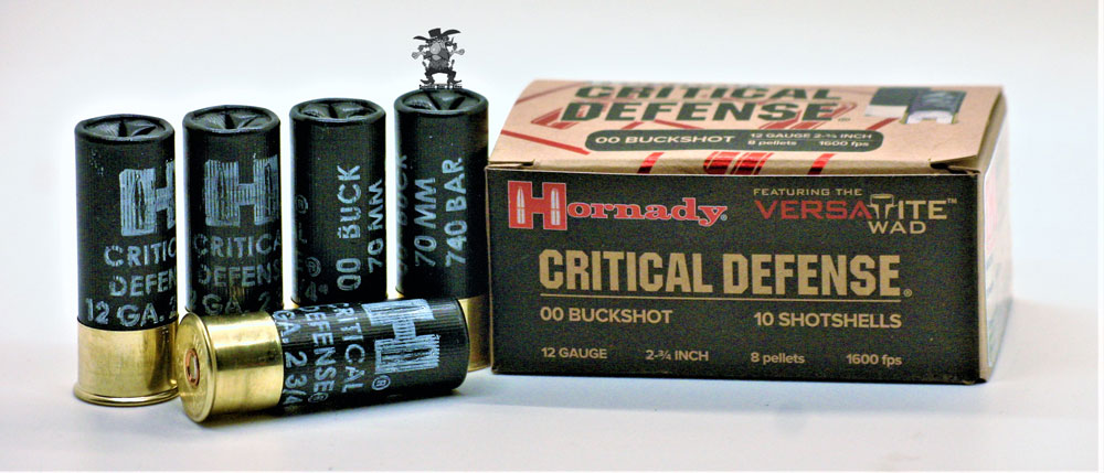 HORNADY Critical Defense 12 Gauge 2¾ in 8 Pellets 00 BUCK SHOT 10 ...