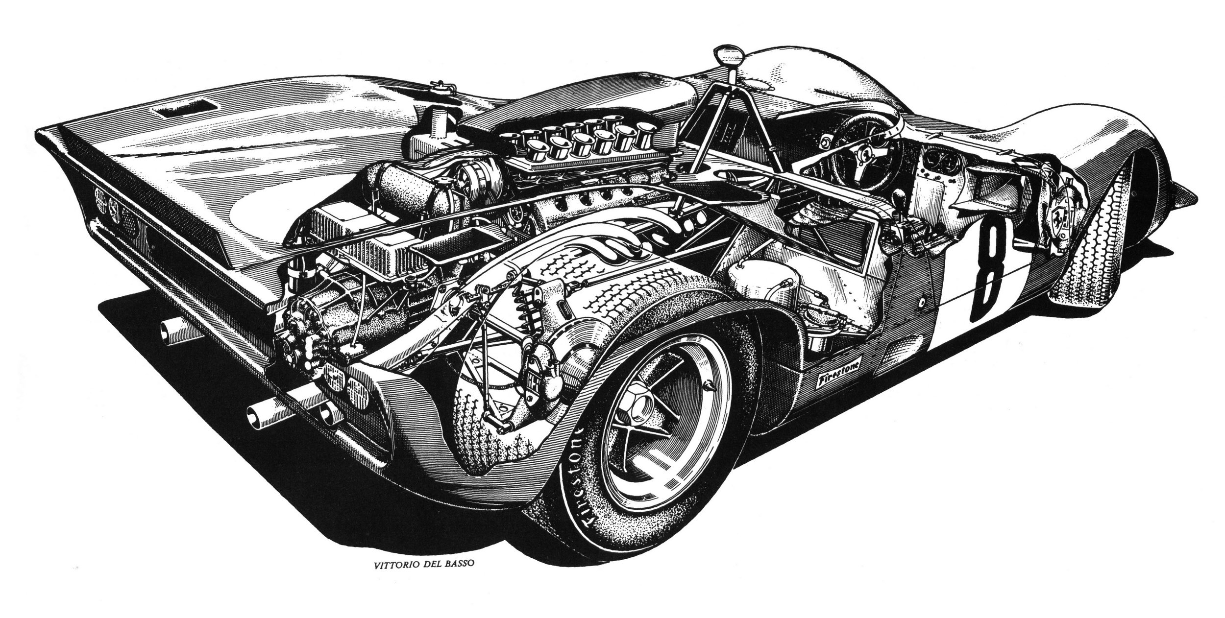 Ferrari 312 P by Vittorio del Basso — Postimages