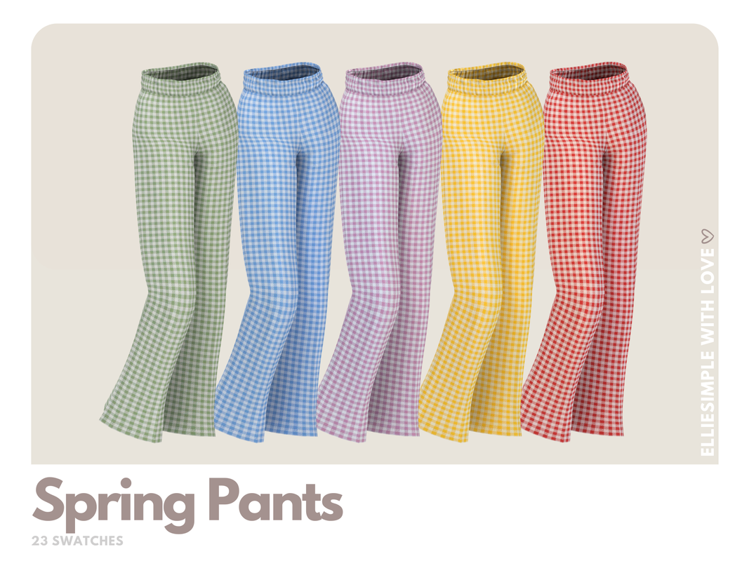 Elliesimple - Spring Pants - The Sims 4 Create a Sim - CurseForge