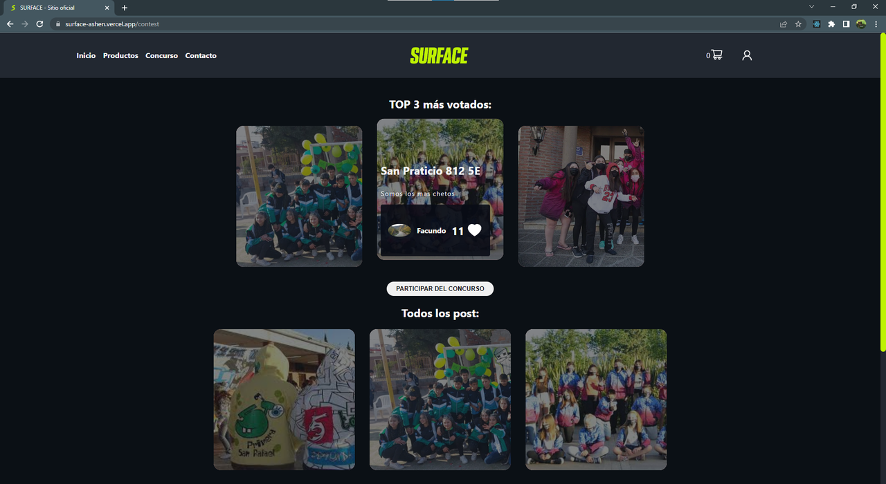 Surface Concurso — Postimages