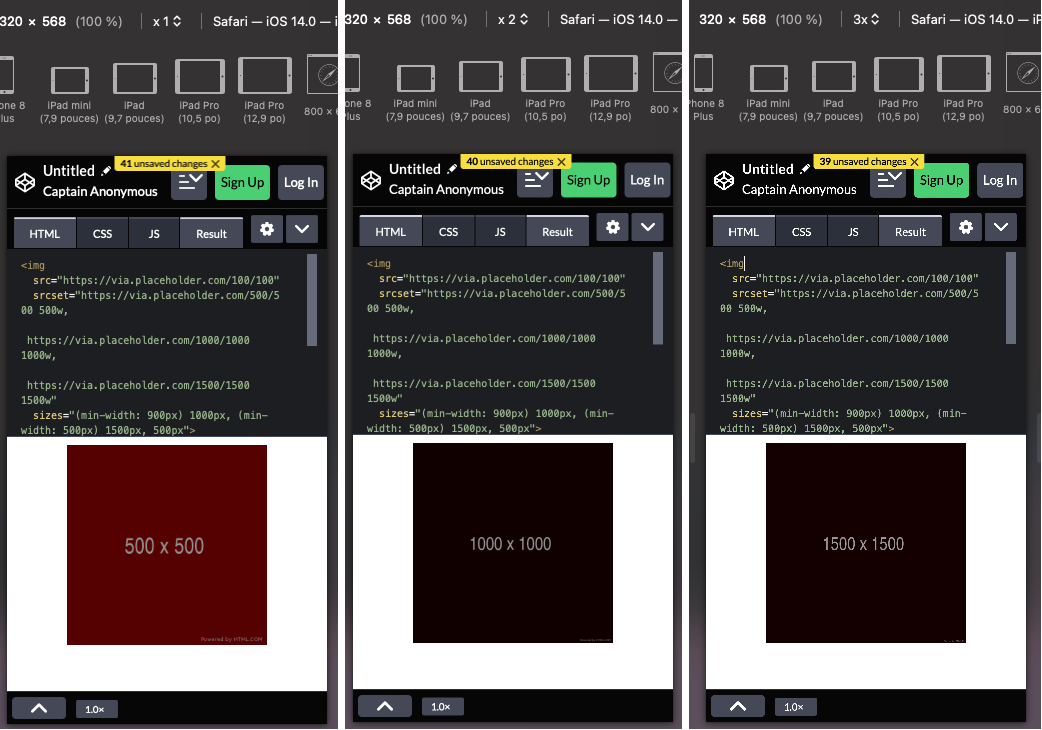 Image With Srcset And Sizes Attributes Load The Big Image Stack Overflow