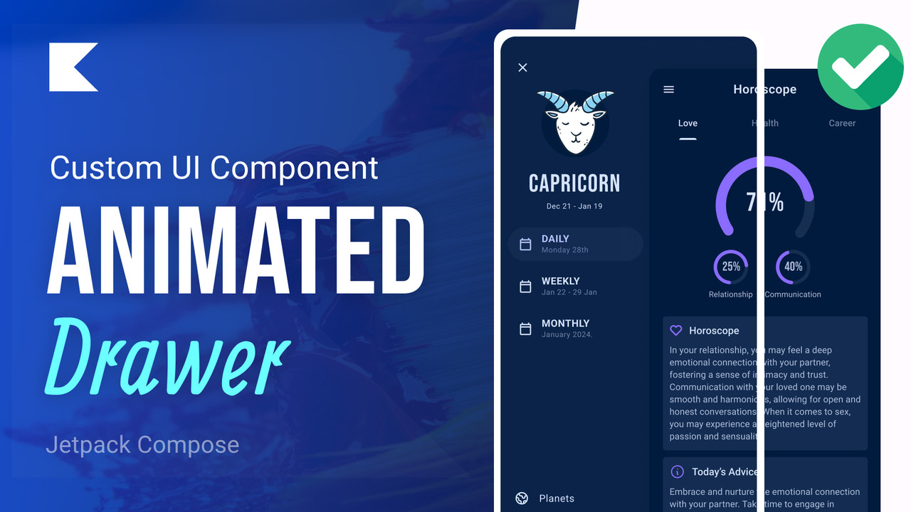 Github Stevdza Sancustomdrawerjetpackcompose Custom Animated Navigation Drawer In Jetpack