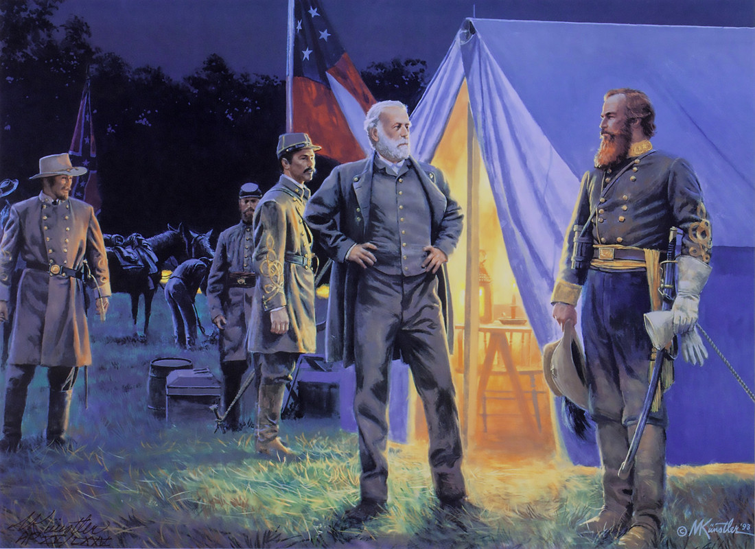 Civil americana Gettysburg el regreso del general Stuart Mort Kunstler ...