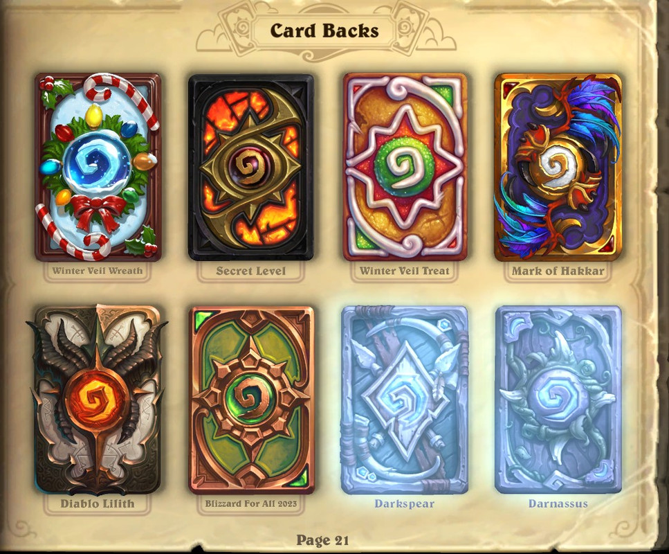 5 Card Backs — Postimages