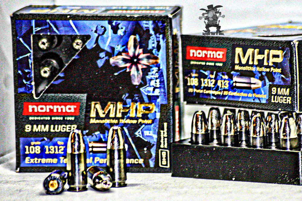 9 MM NORMA HP 108 Grain MHP MONOLITHIC HOLLOW POINT 20 Rds WiCkEd 1 BOX ...