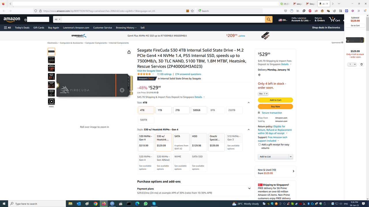Seagate Firecuda 530 4 TB — Postimages