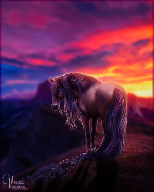 bay sunset mountain — Postimages