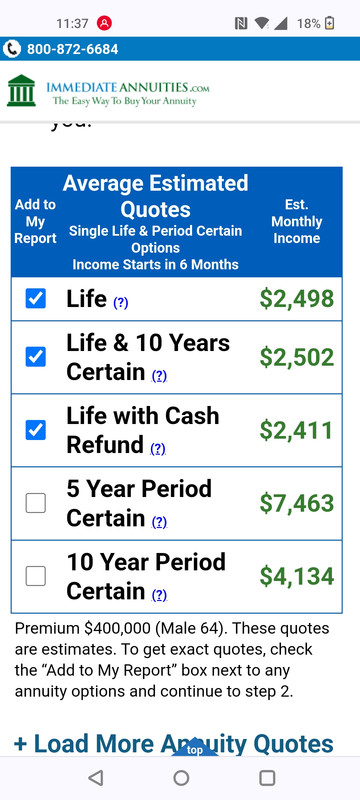 Annuity quote doesn't make sense - Bogleheads.org