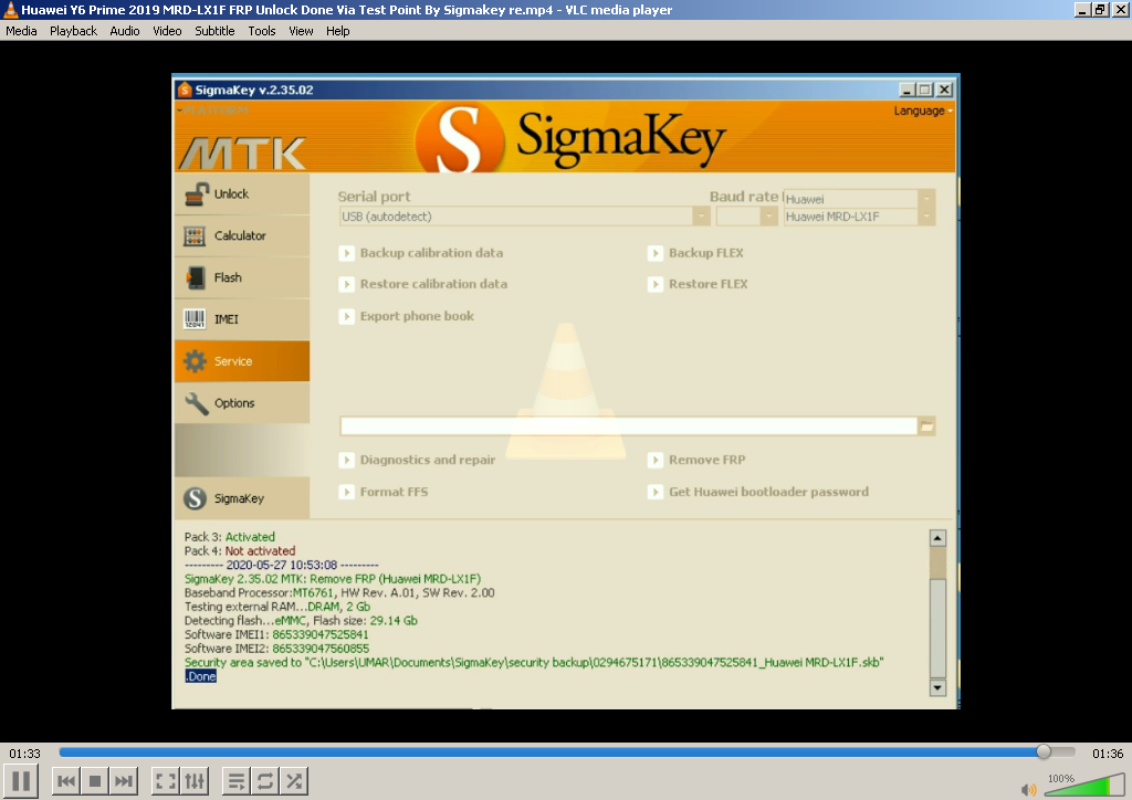 Huawei Y6 Prime 2019 MRD-LX1F FRP Unlock Done Via Test Point By ...