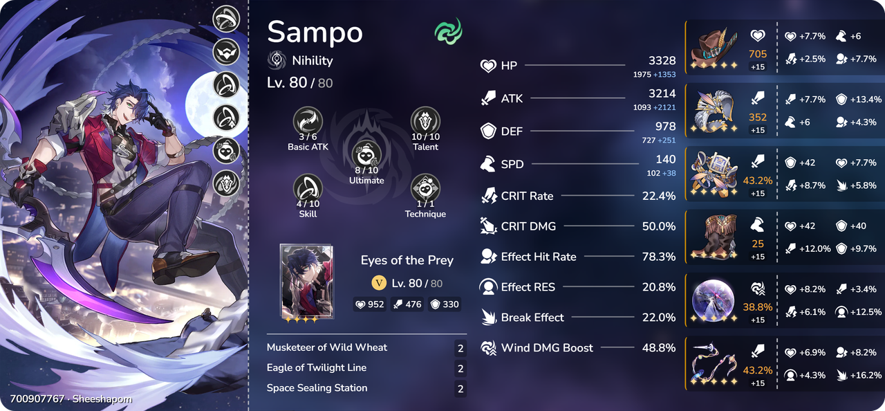 Jing Yuan E4S1 vs Kafka E2S1 on MOC 10 : r/JingYuanMains