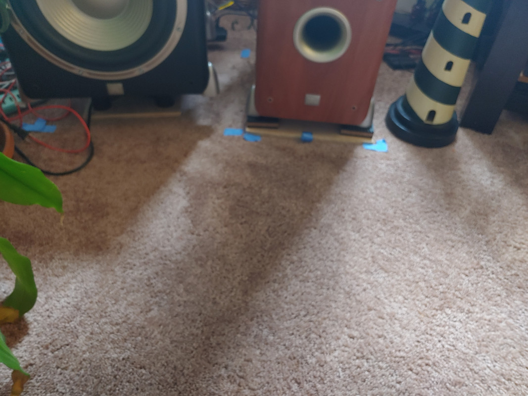 Installed wheels under my speakers, now I move them easily to optimal ...