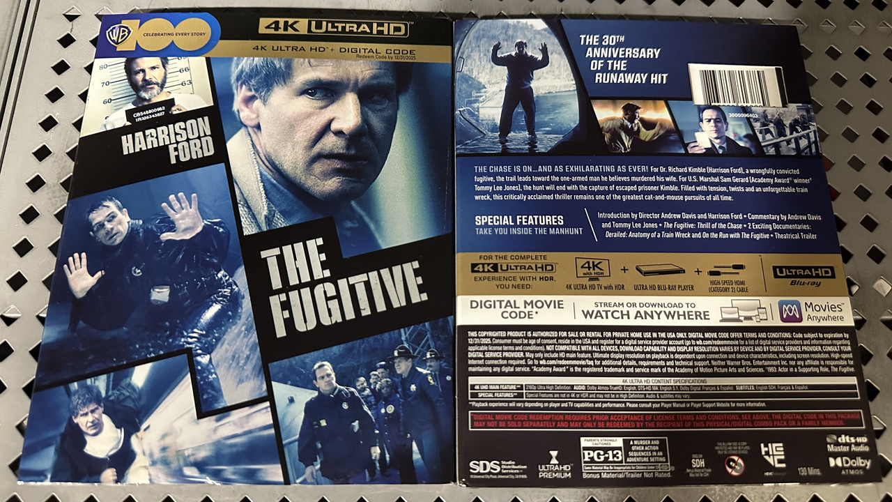 The Fugitive 4K UHD (1993) - Page 27 - Blu-ray Forum