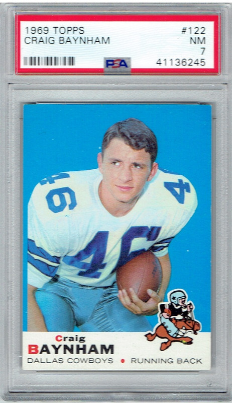 1969 Topps 122 Craig Baynham PSA 7 — Postimages