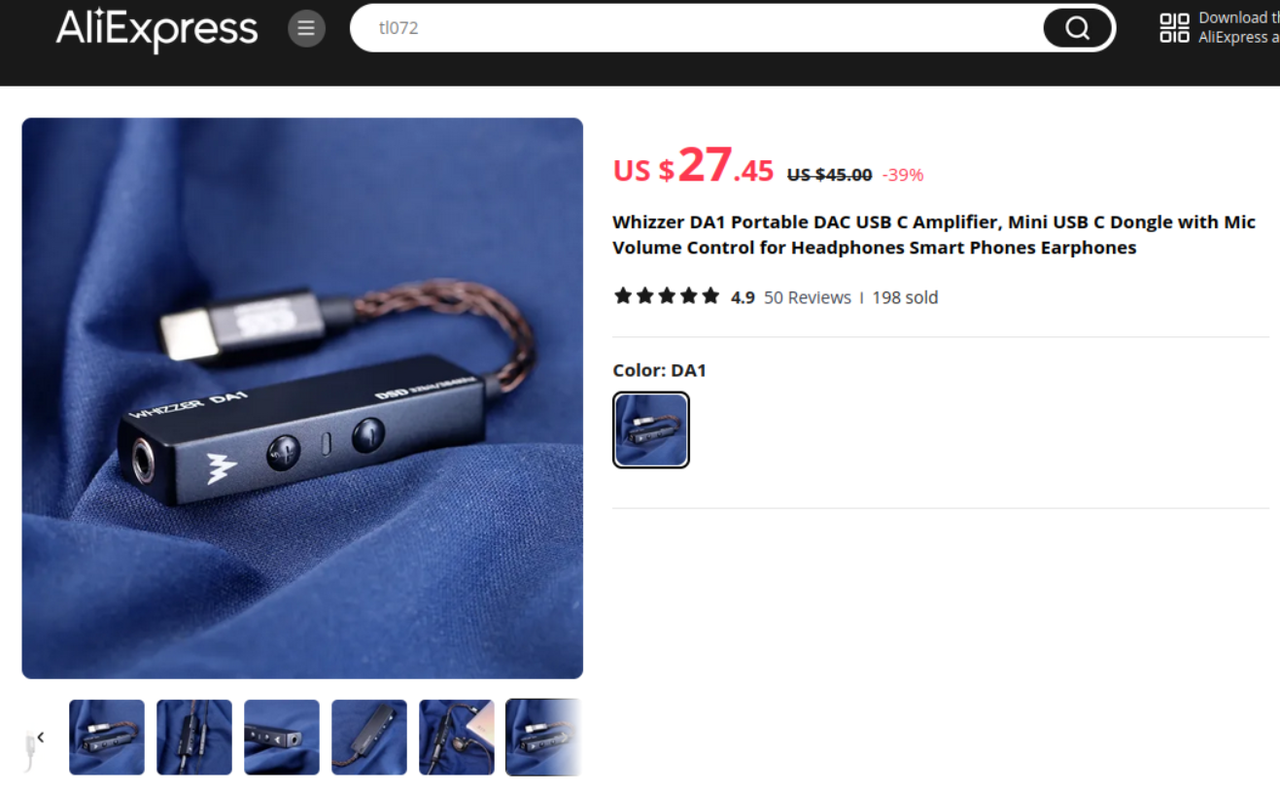 $20-$70 portable USB-C DAC with microphone support for phone and laptop ...