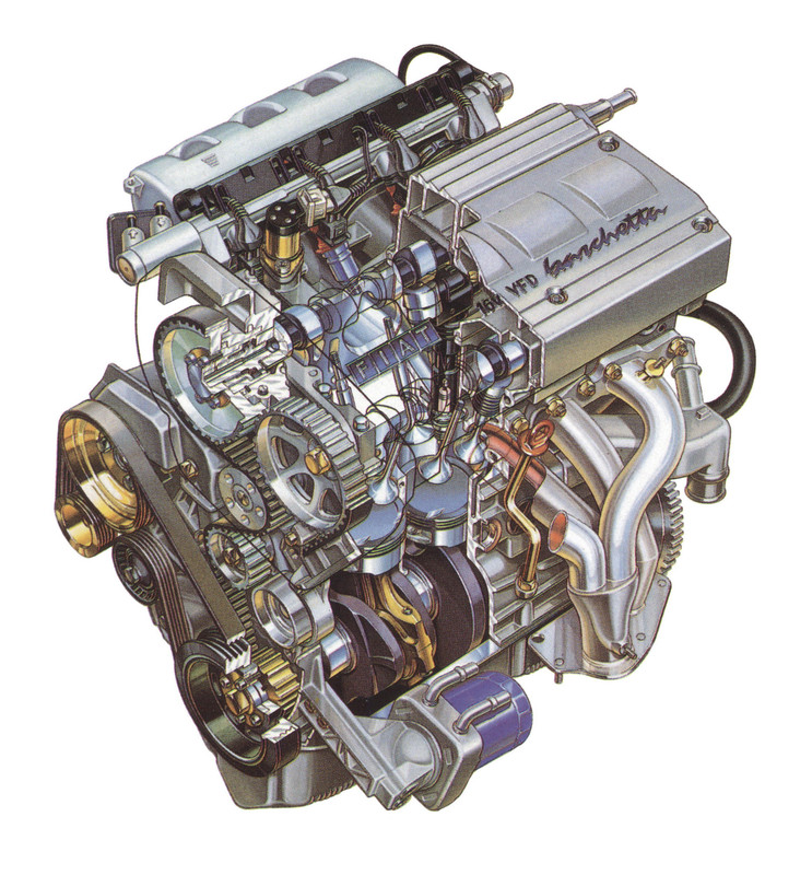 Fiat 16 V YFD 1750cc DOHC engine by artist unknown — Postimages