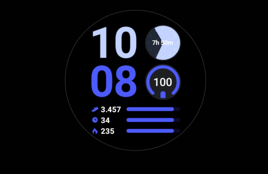 Galaxy Watch 4 Info Brick face after update : r/galaxywatch4