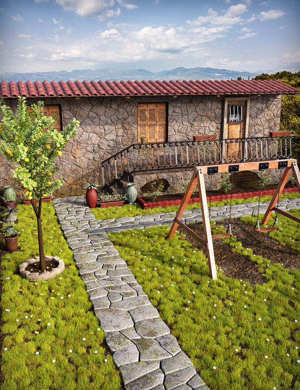 (FILLED) MD Backyard's Swing - Free Daz 3D Models